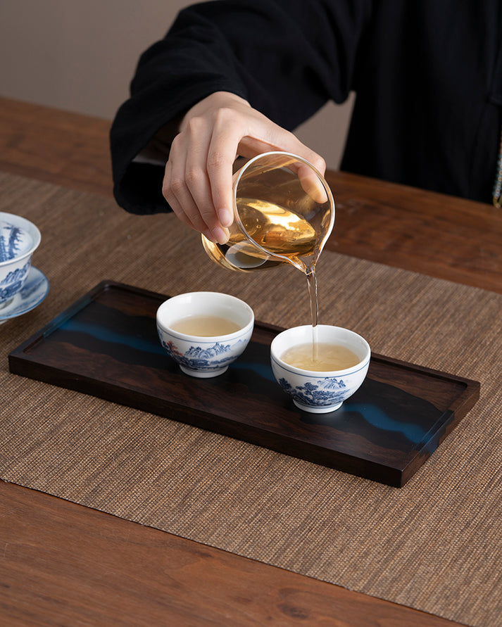 Dry Steep “Gan Pao” Wood & Resin Tray – Jesse's Teahouse